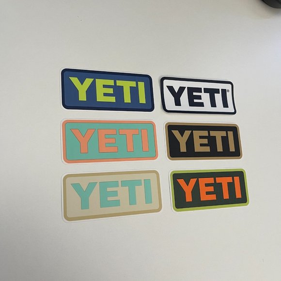 Yeti | Dining | Yeti Sticker Pack 6pack In Multicolors | Poshmark